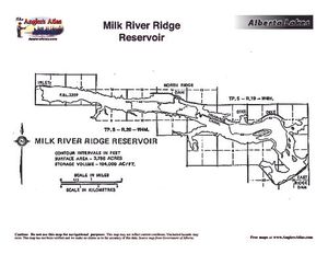 MILK RIVER RIDGE RESERVOIR, Alberta | Angler's Atlas