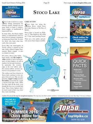 Stoco Lake, Ontario | Angler's Atlas