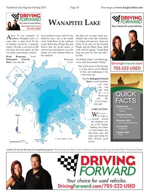 Lake Wanapitei, Ontario | Angler's Atlas