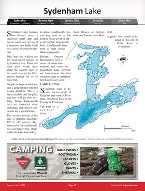 Sydenham lake, Ontario | Angler's Atlas