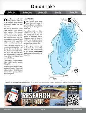 ONION LAKE, British Columbia | Angler's Atlas