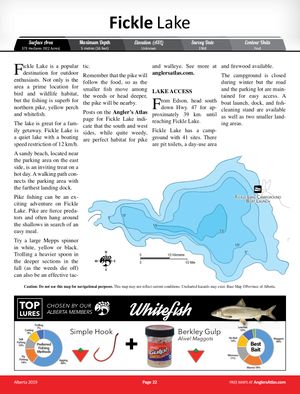 FICKLE LAKE, Alberta | Angler's Atlas