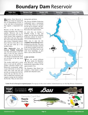 Boundary Dam Reservoir, Saskatchewan | Angler's Atlas