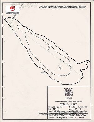 Cyprus Lake, Ontario | Angler's Atlas