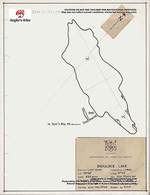 Shouldice Lake, Ontario | Angler's Atlas