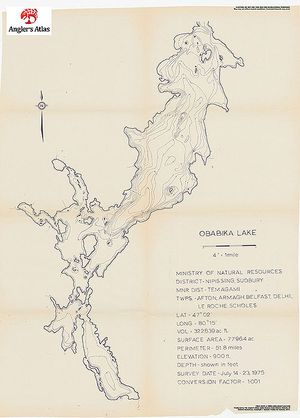 Obabika Lake, Ontario | Angler's Atlas