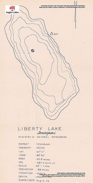 Liberty Lake, Ontario | Angler's Atlas