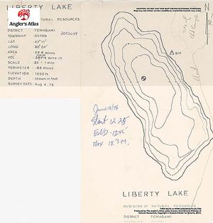 Liberty Lake, Ontario | Angler's Atlas