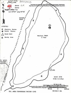 Harding Lake, Ontario | Angler's Atlas