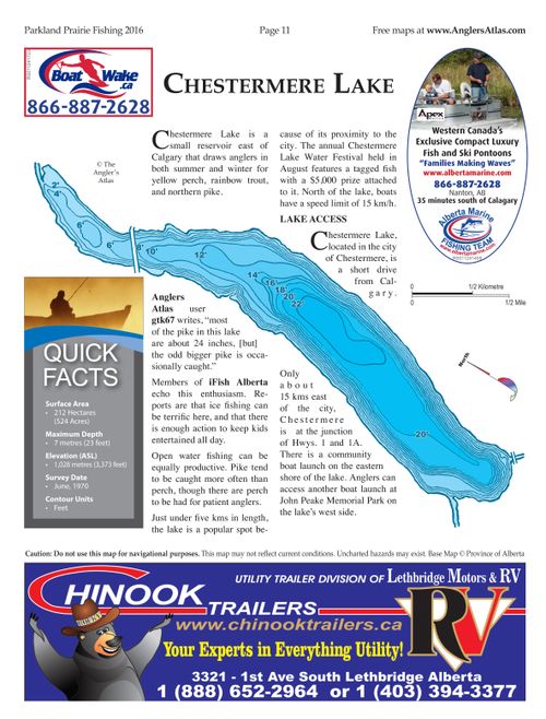 CHESTERMERE LAKE, Alberta | Angler's Atlas