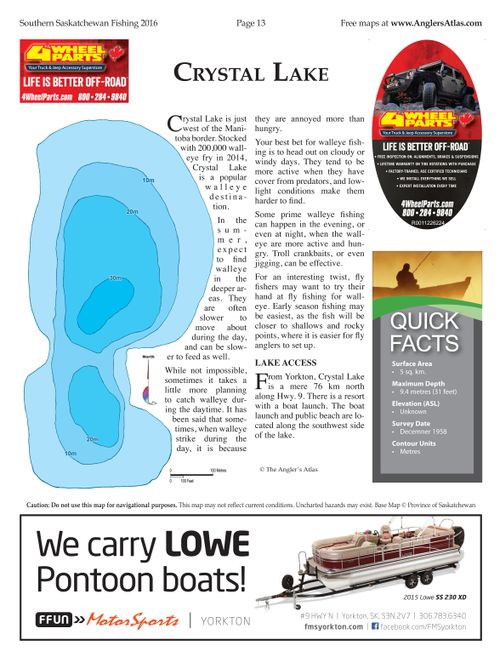 Crystal Lake, Saskatchewan | Angler's Atlas