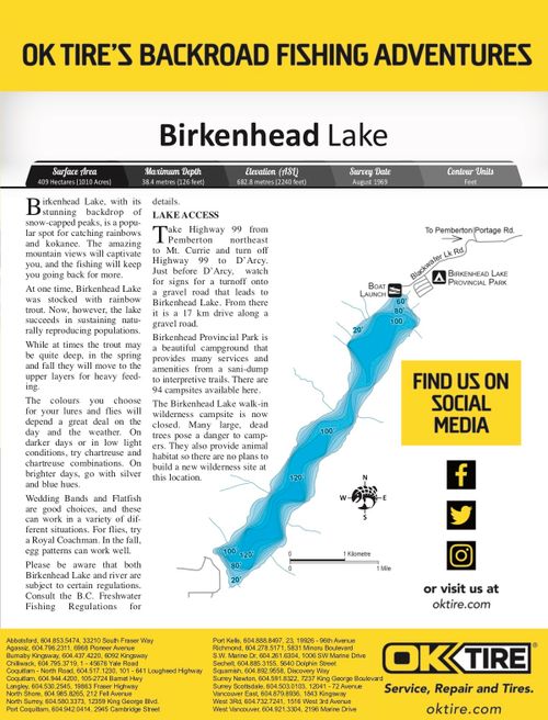 BIRKENHEAD LAKE, British Columbia | Angler's Atlas