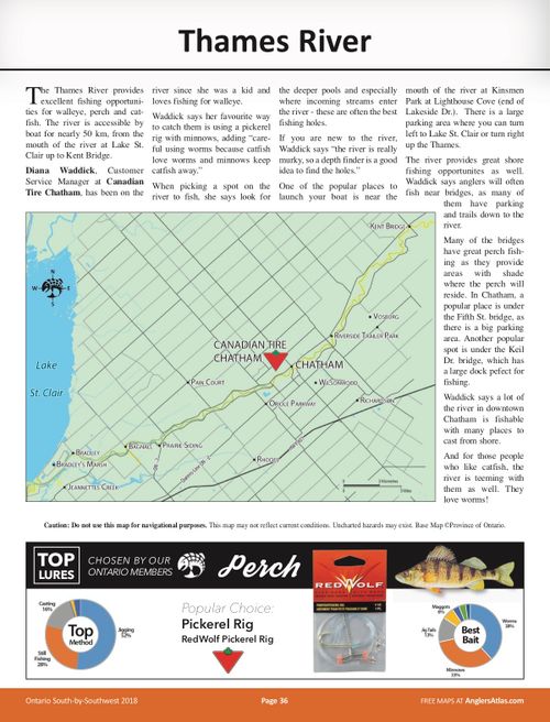 Thames River, Ontario | Angler's Atlas