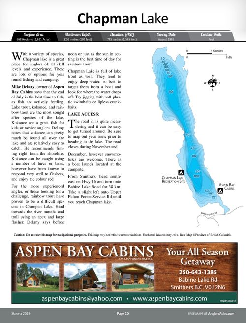 CHAPMAN LAKE, British Columbia | Angler's Atlas