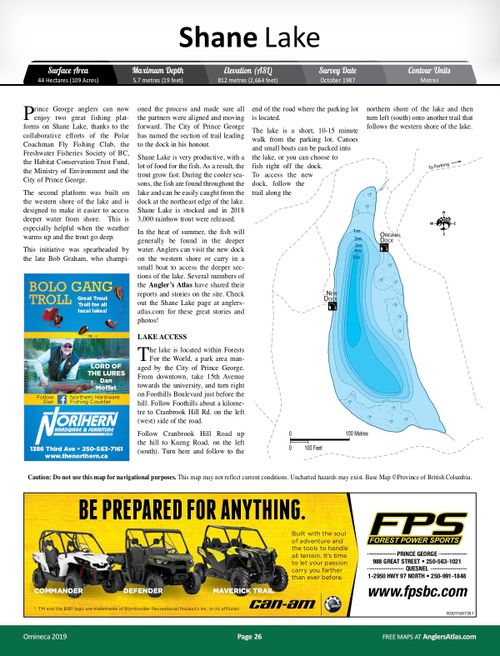 SHANE LAKE, British Columbia | Angler's Atlas
