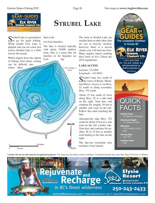 STRUBEL LAKE, Alberta | Angler's Atlas